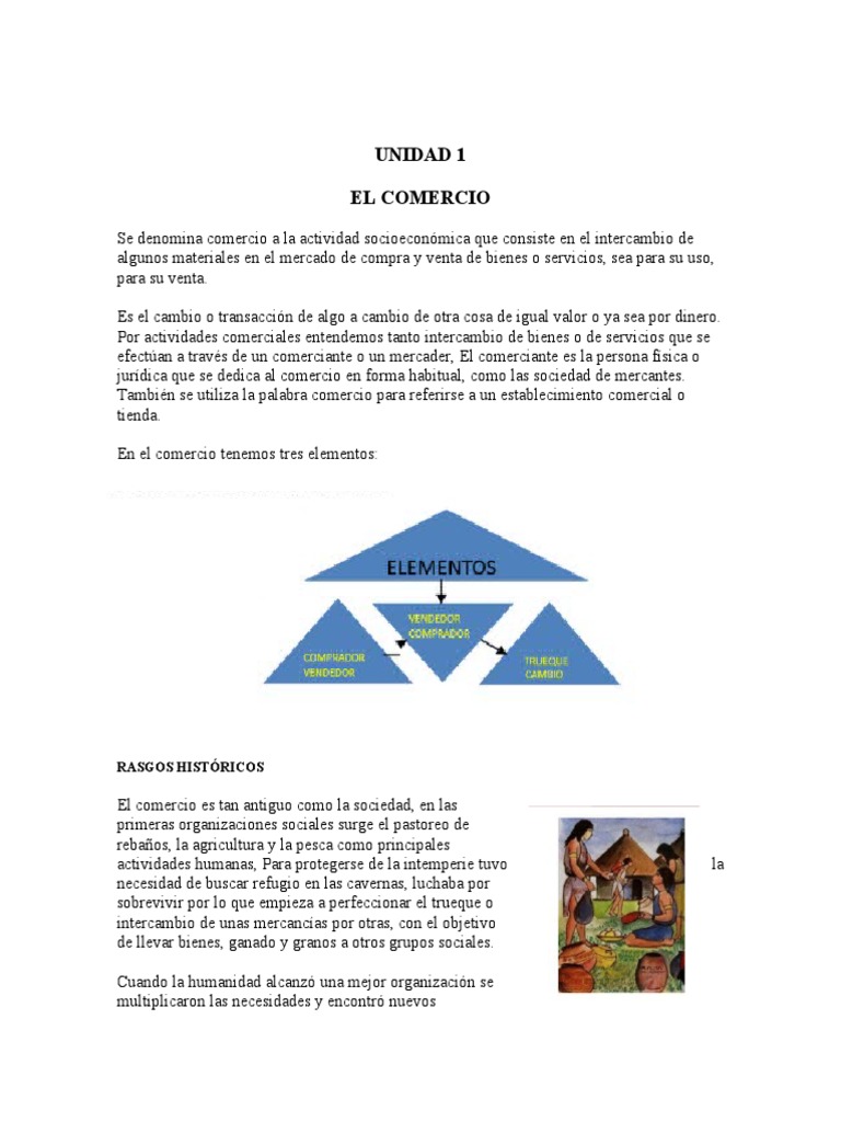 Introducción al Comercio y sus Elementos | PDF | Comercio | Permuta
