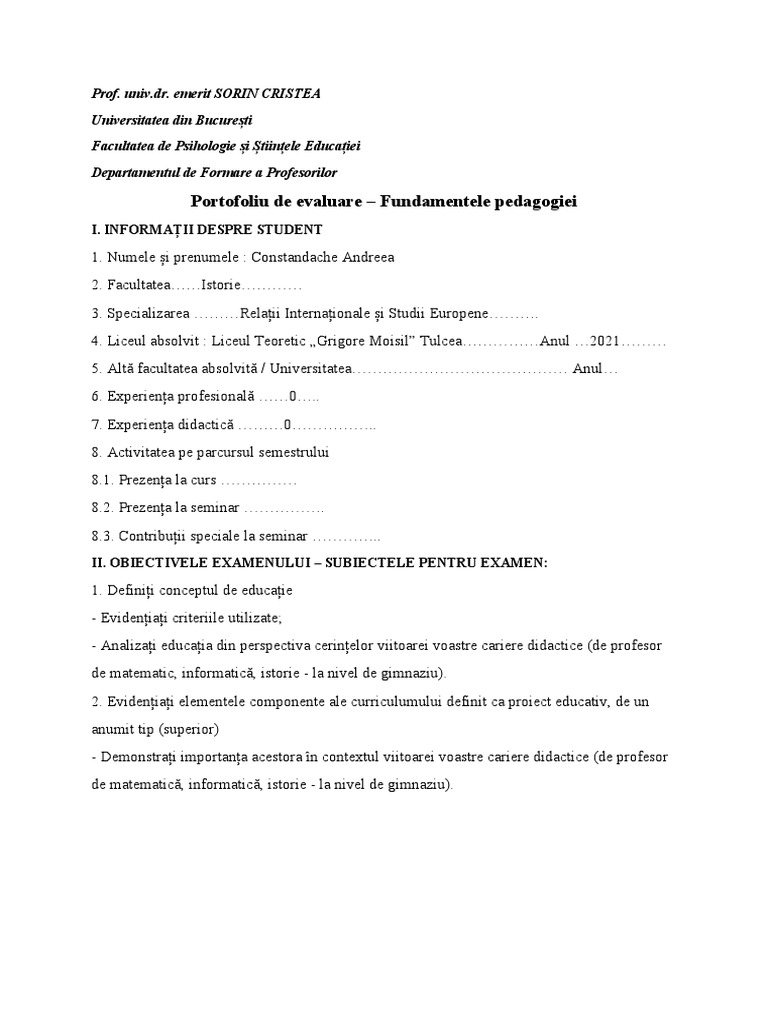 Modul Psihopedagogic | PDF