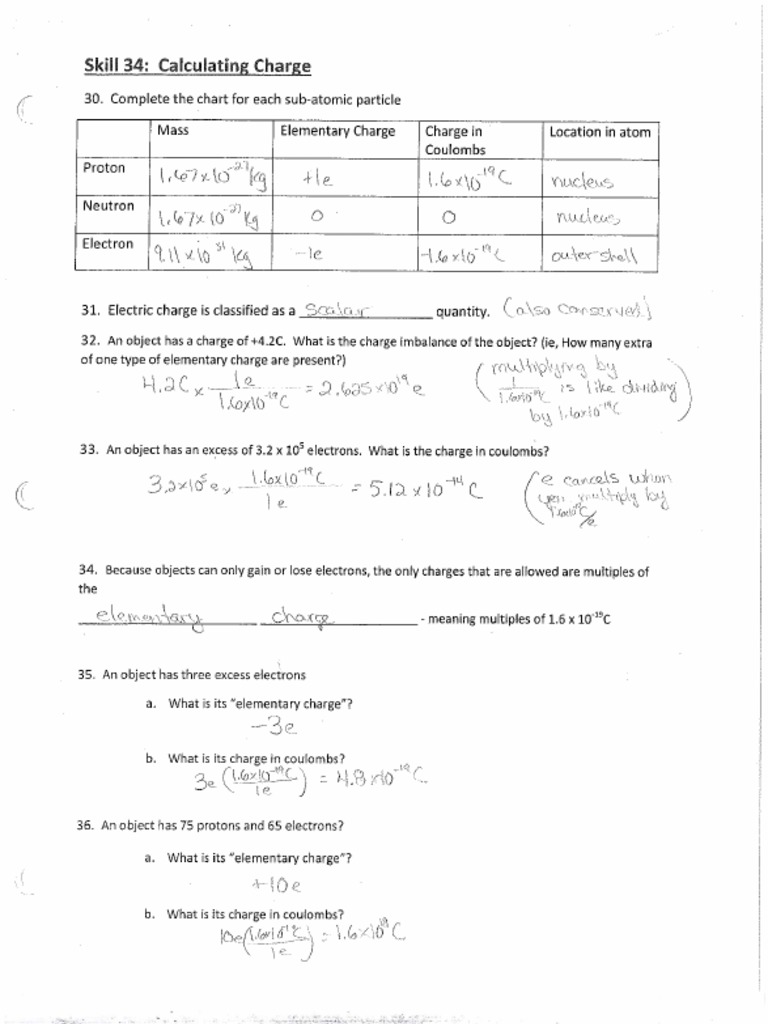 Skill 34 Answer Key | PDF