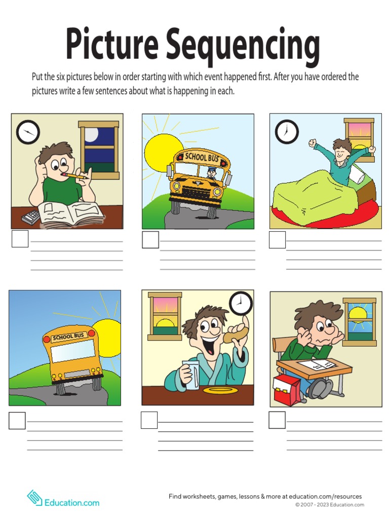 Picture Sequencing | PDF