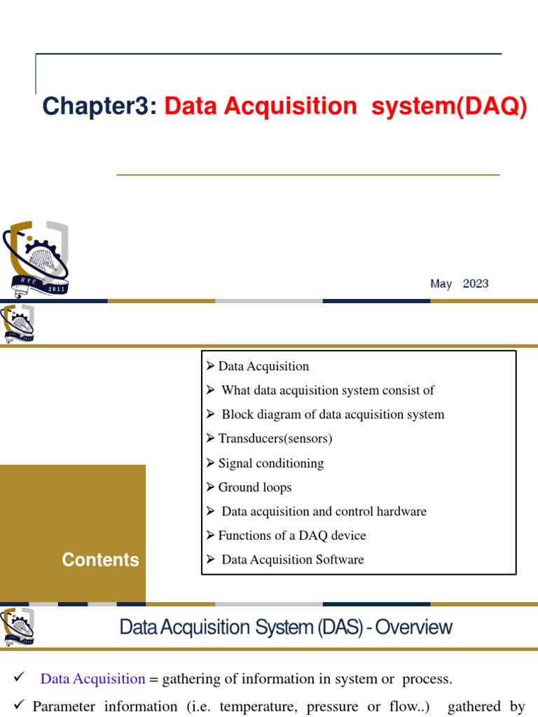 CHap3 Data Acquisition Systems (DAQ) | PDF | Data Acquisition | Analog To Digital Converter