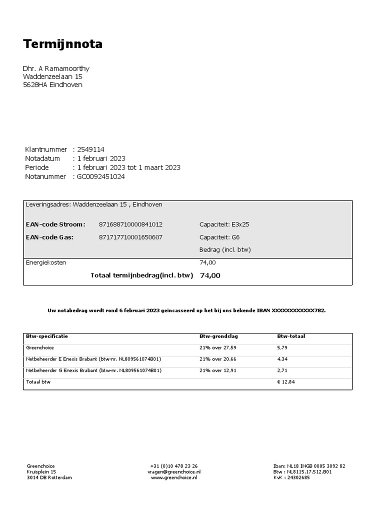 Factuurnummer GC0092451024 | PDF