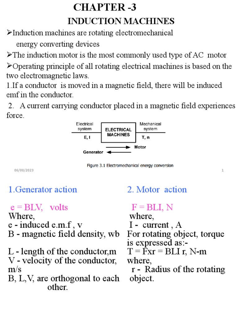 Chapter 3(Induction Machine) | PDF