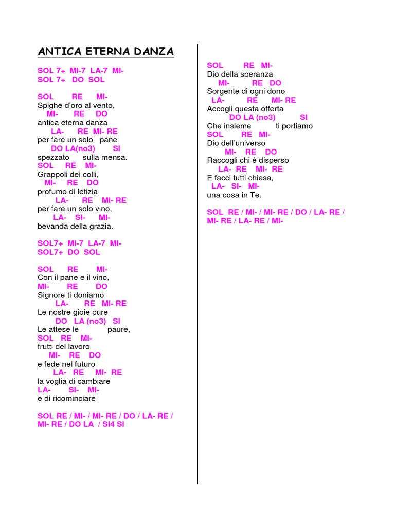 Antica Eterna Danza | PDF