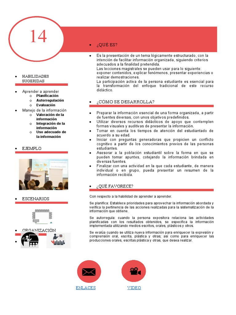 Clase Magistral Participativa | PDF | Evaluación | Cognición