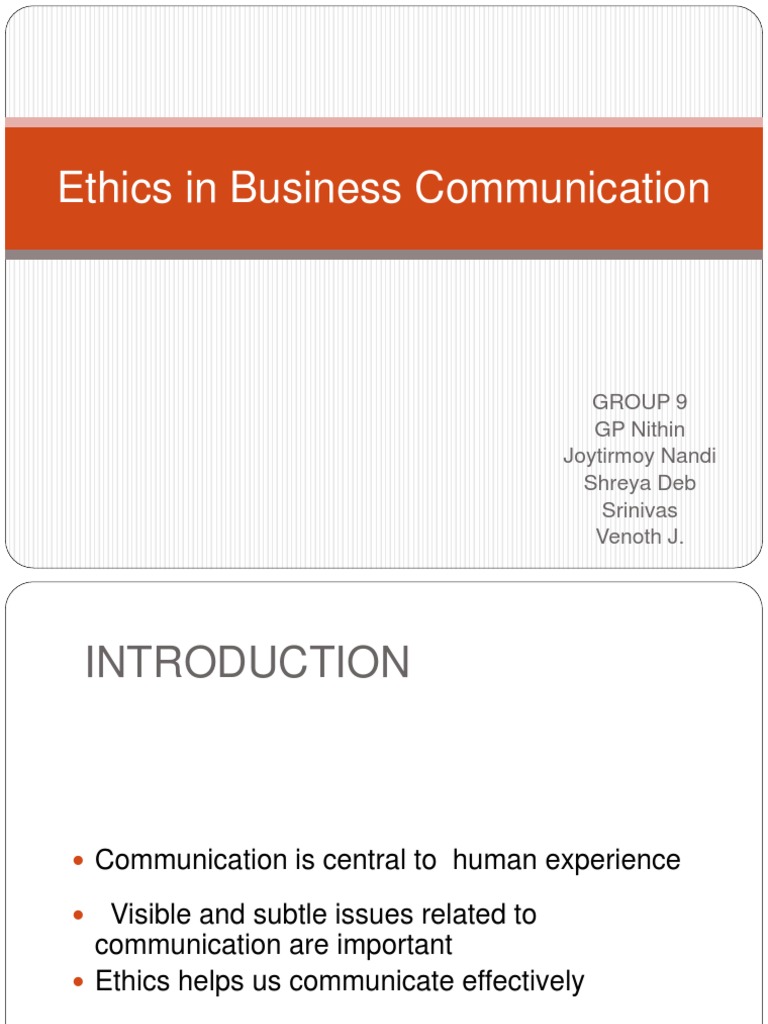Ethics in Business Communication | PDF | Internet | Advertising