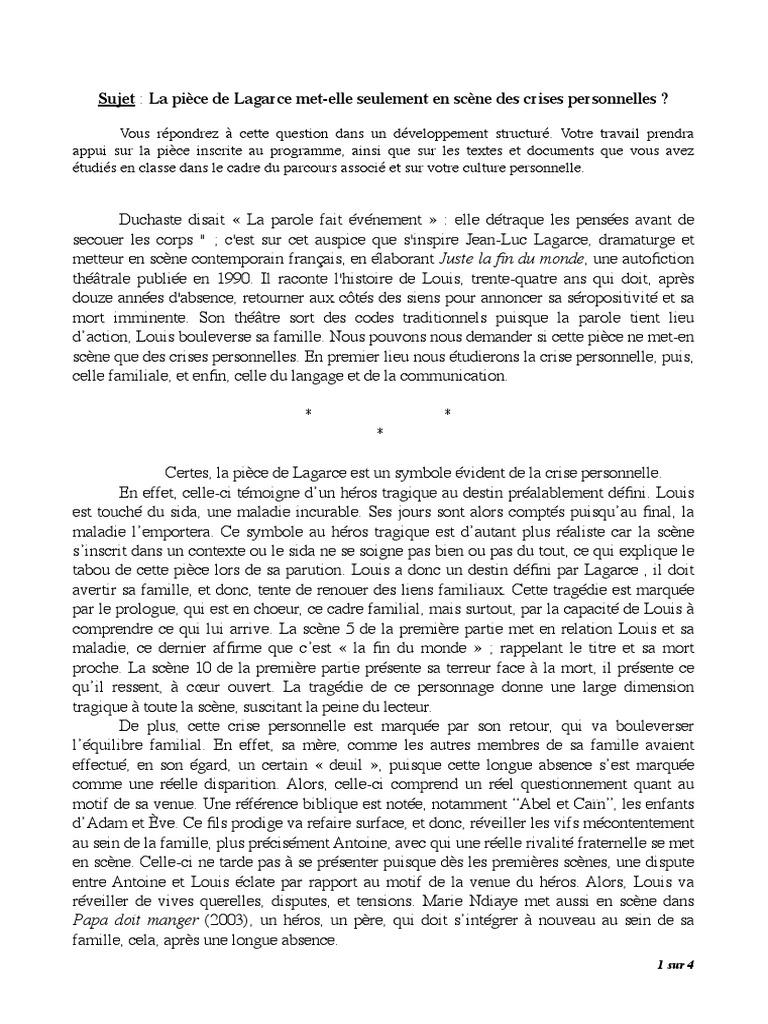 Copie Lagarce 2022 | PDF