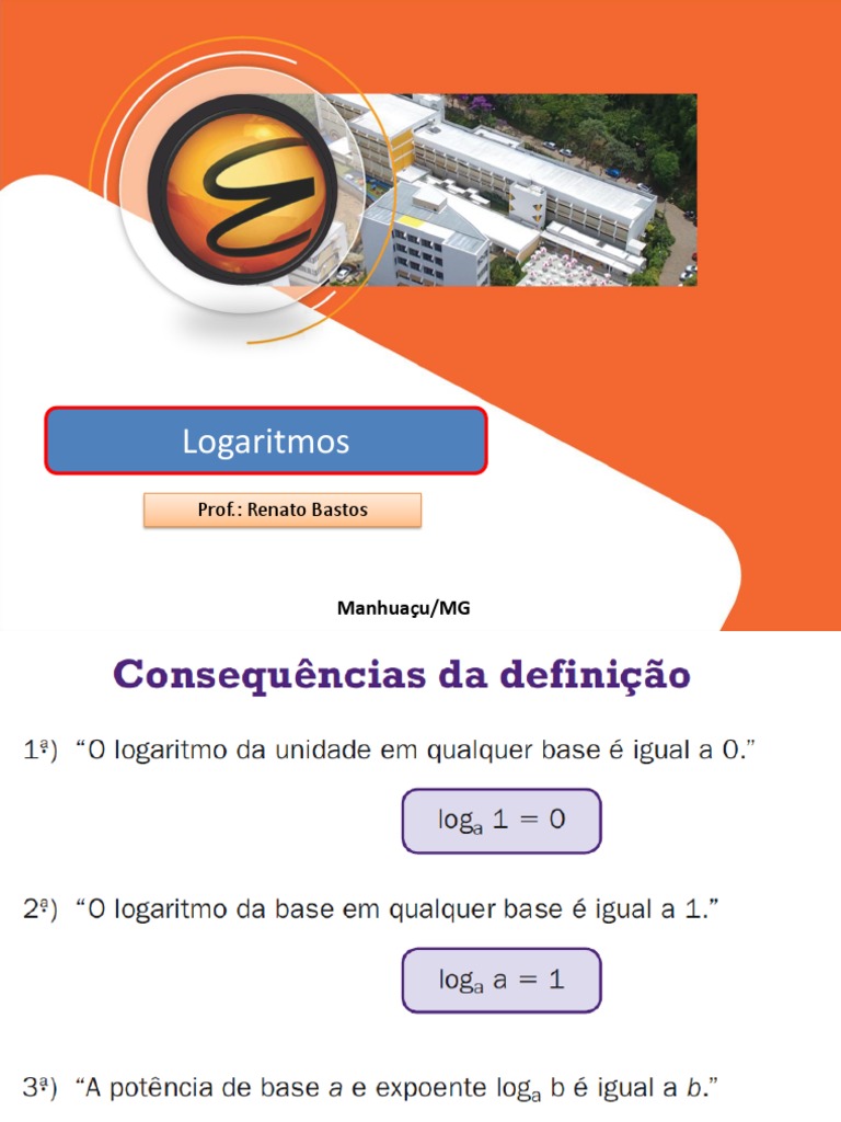 Logaritmos - Teoria + Exercícios | PDF | Escala de magnitude de momento | Terremotos