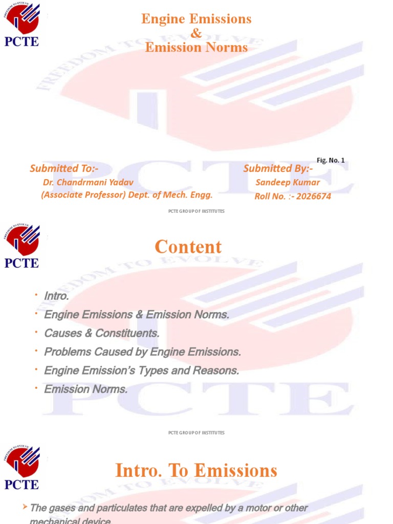 IC Engine PPT SANDEEP | Download Free PDF | Exhaust Gas | Greenhouse Gas