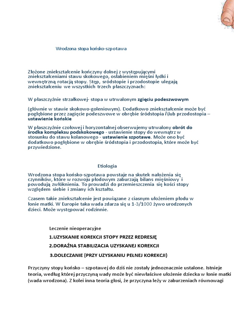 stpa końsko szpotawa | PDF