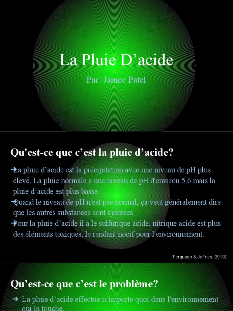 La Pluie D'Acide | PDF | Dioxyde de soufre | Pluie