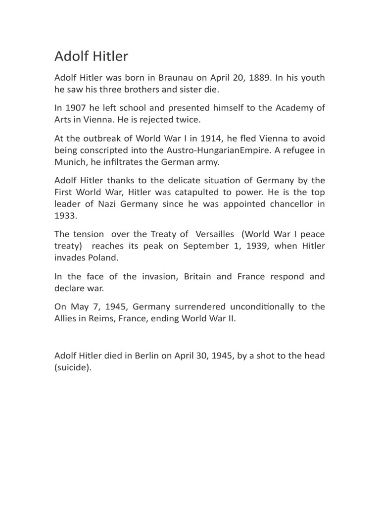 Adolf Hitler | PDF | History