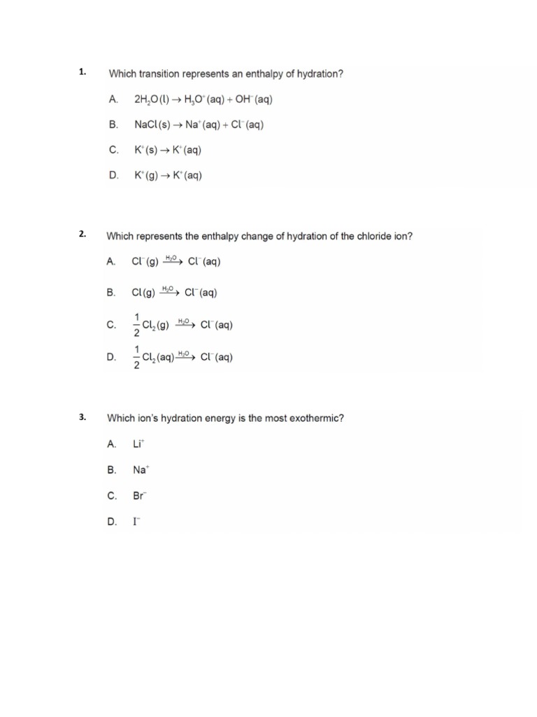5.4 - Dissolving Ionic Substances Worksheet | PDF