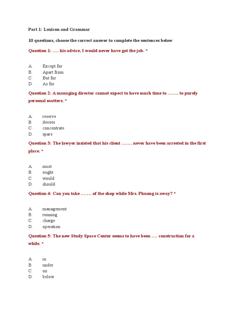 READING, WRITING - TADV FTU MOCK TEST - ĐỀ 1 - Fhoungg | PDF