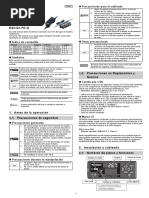 LR-W500 (C) : Manual de Instrucciones | PDF | Calibración | Resistencia Eléctrica y Conductancia