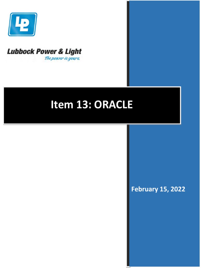 Item 13 Oracle Contract Final Pdf Oracle Corporation Cloud Computing