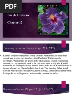 Purple Hibiscus Chapters 10-11 Summary | PDF