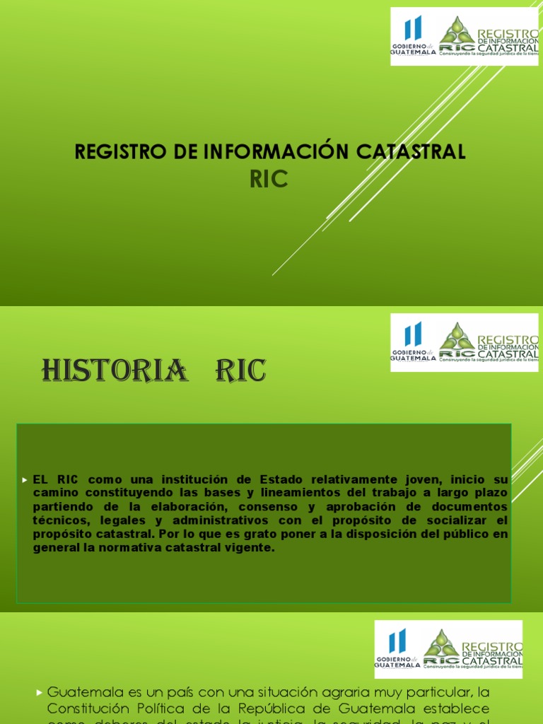Grupo 4 Presentacion (Registro de Información Catastral) | PDF