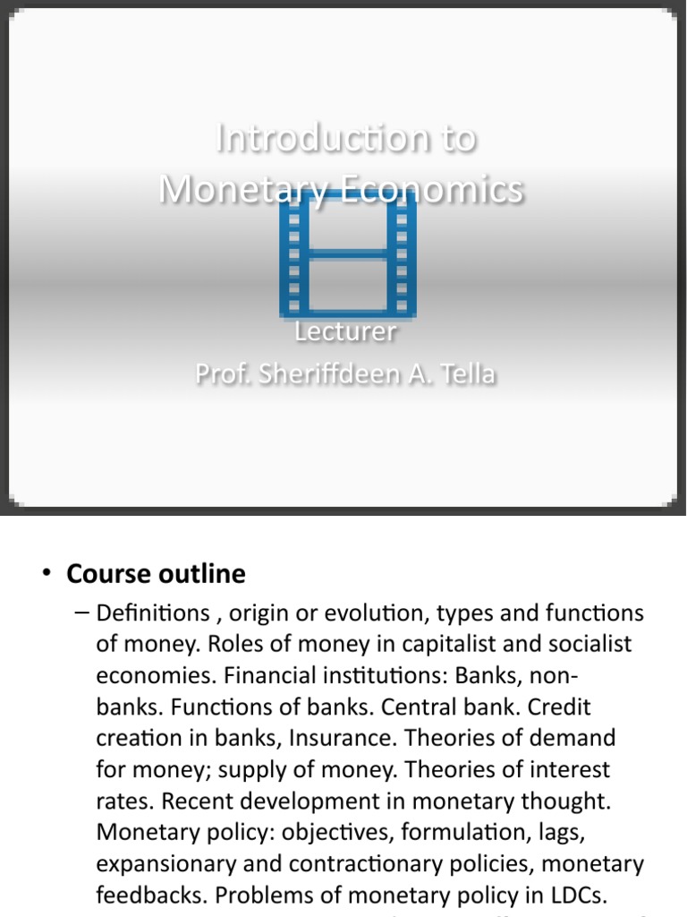 ECO 242 Monetary Economics Omnibus | PDF | Interest | Insurance