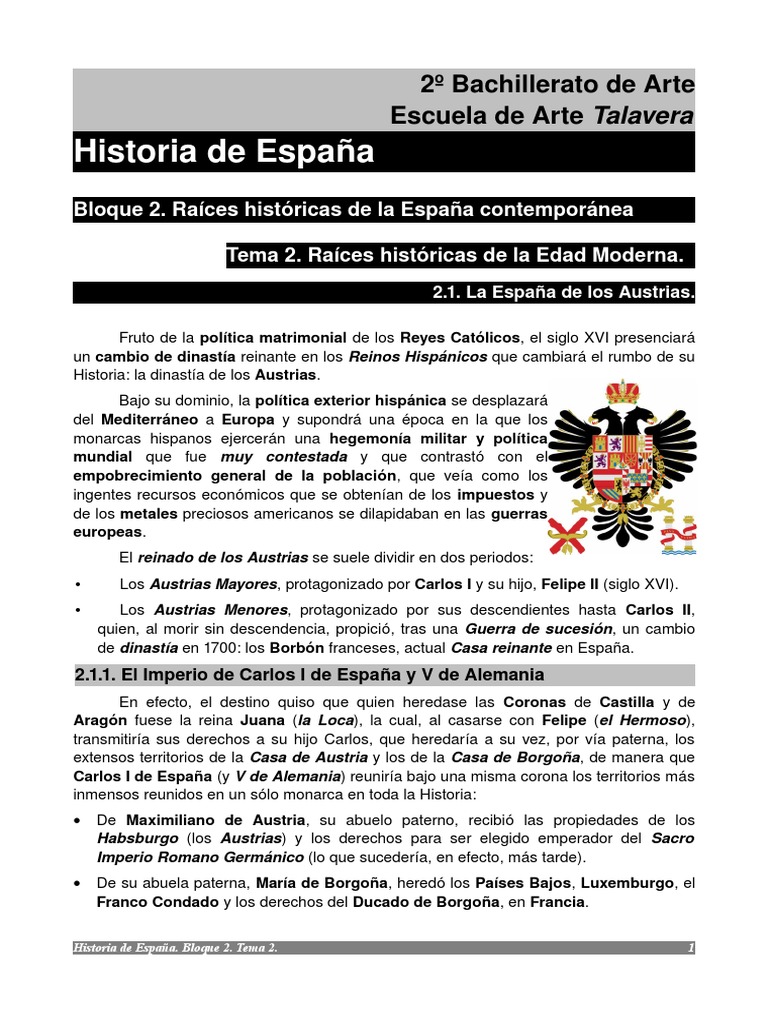 2 Historia De Espana Pdf Imperio Español Santo Imperio Romano