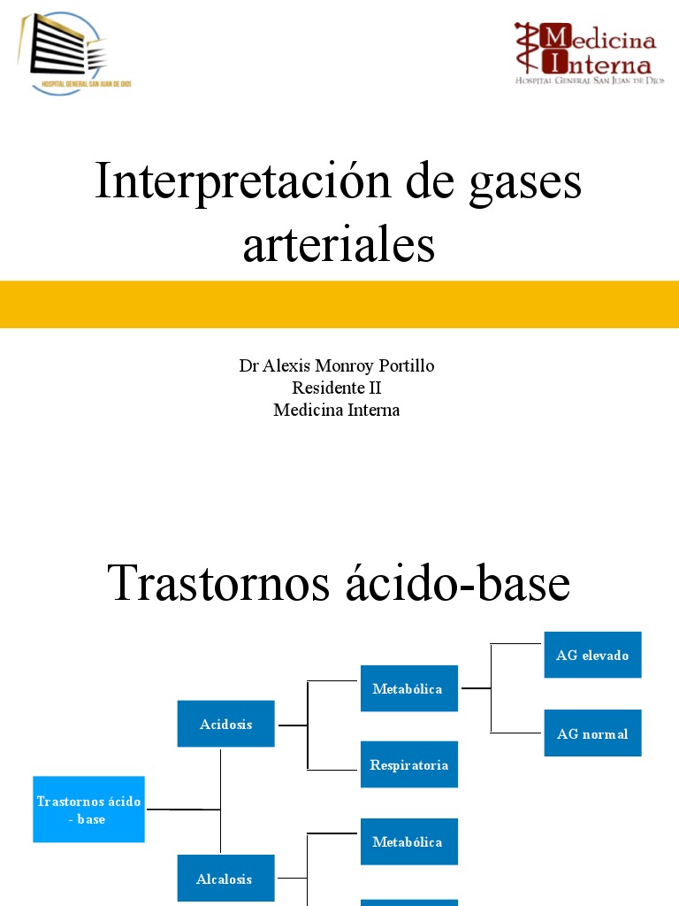 Interpretación Gases Arteriales | PDF | Endocrino | Metabolismo