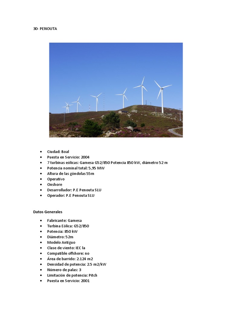 Trabajo Elias Molinillos - JDDD | PDF | Energía eólica | Energia electrica