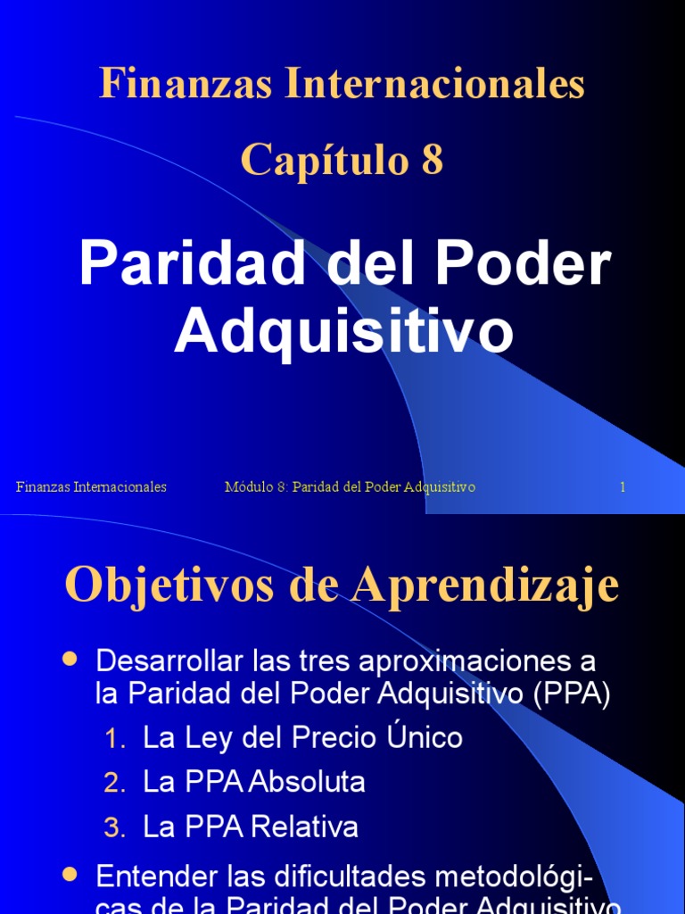 Paridad Del Poder Adquisitivo | PDF | Paridad del poder adquisitivo ...