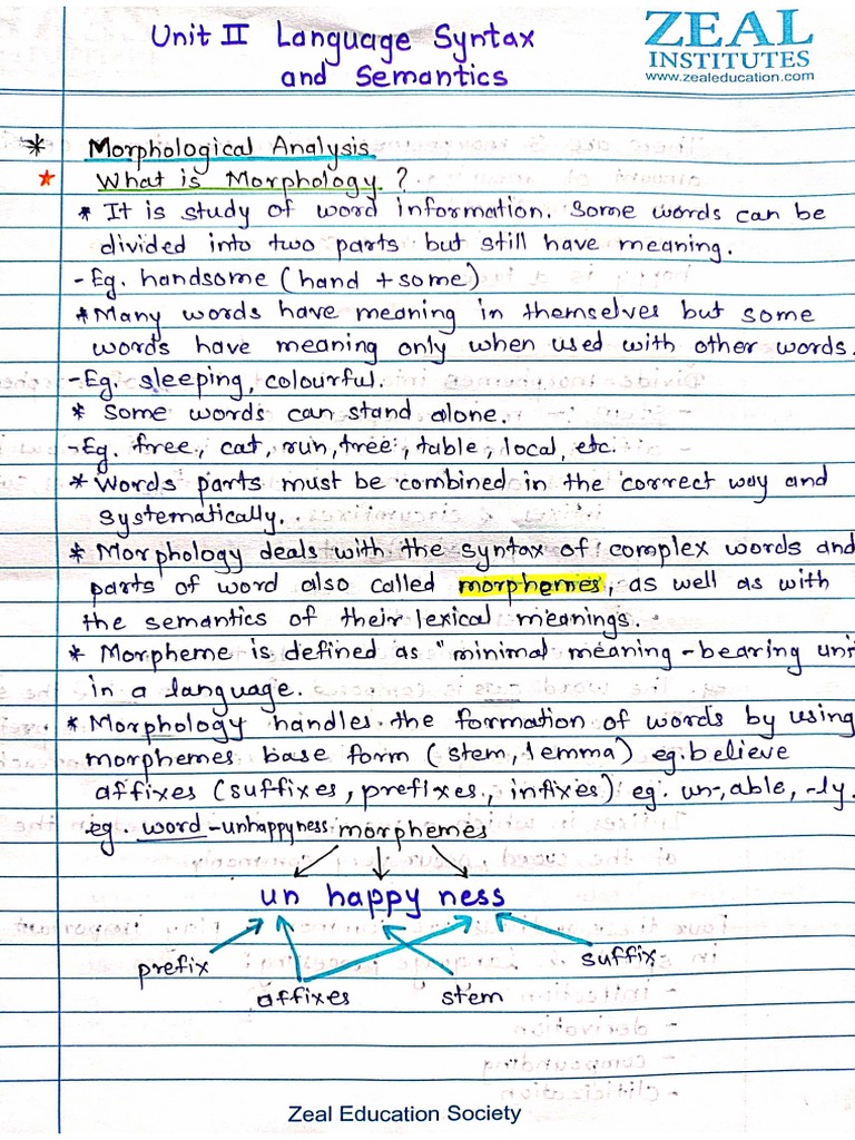 Natural Langauge Processsing Unit 2 | PDF