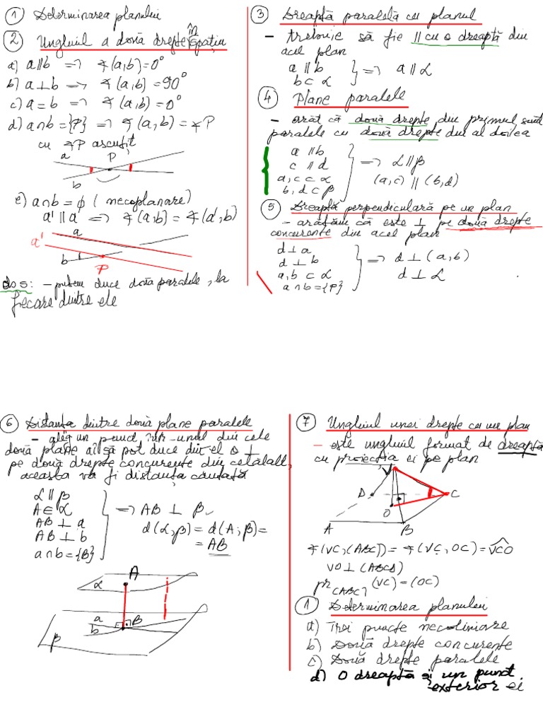 Geometrie Clasa a 8-A | PDF