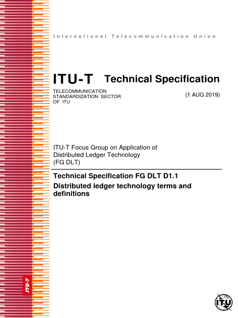 Itu-T: Technical Specification | PDF | Cryptocurrency | Public Key ...
