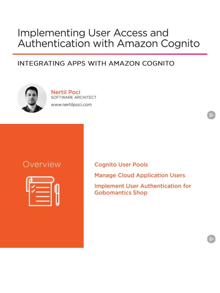 Securing Applications Using Amazon Cognito Slides | PDF Securing Applications Using Amazon Cognito Slides | PDF