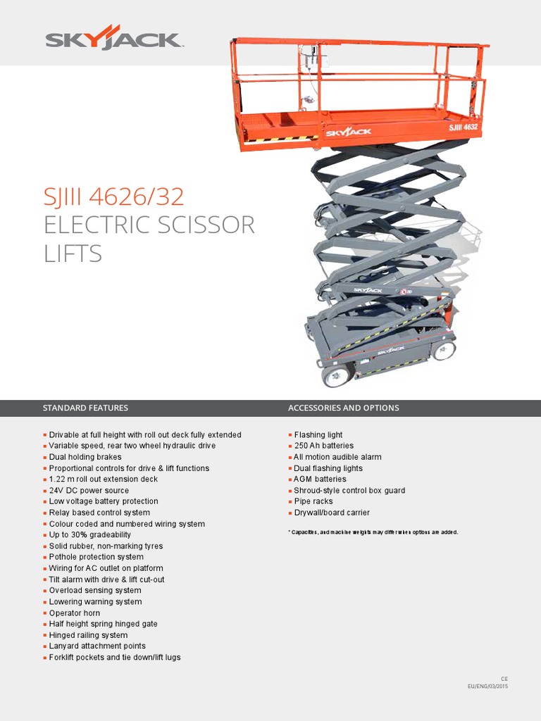Specs SJ4626 | PDF | Elevator | Electricity