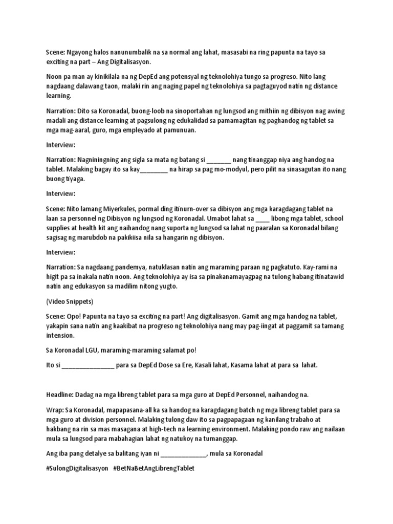 Libreng Tablet | PDF