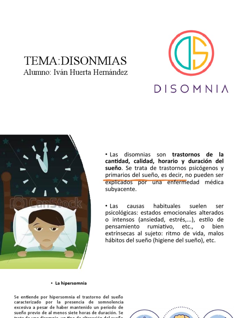 DISOMNIAS | PDF | Dormir | Especialidades Medicas
