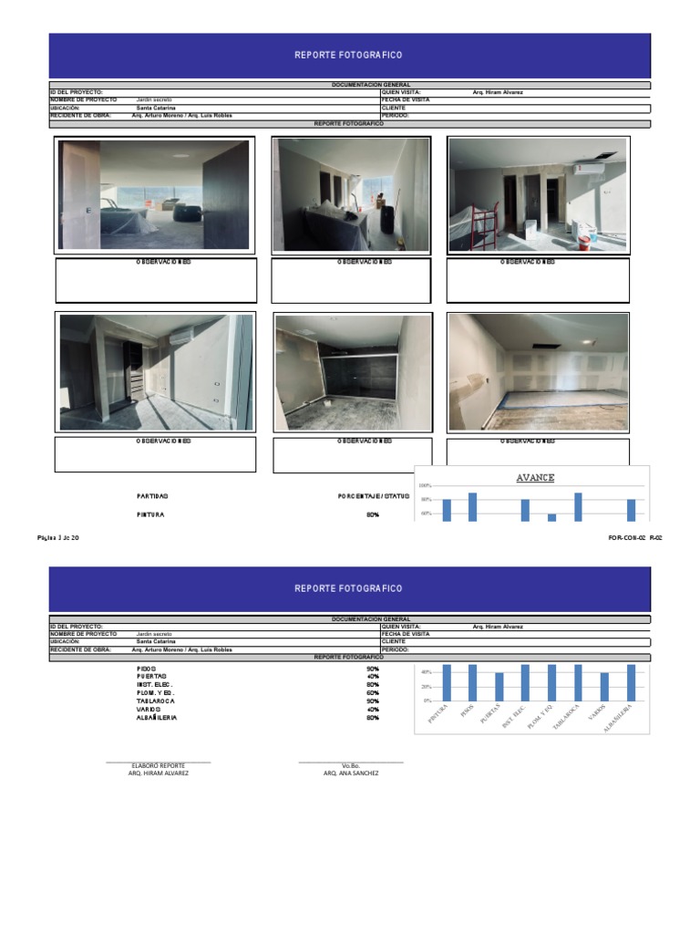 REPORTE FOTOGRAFICO BLOQUE 1_GRAF (1) | PDF