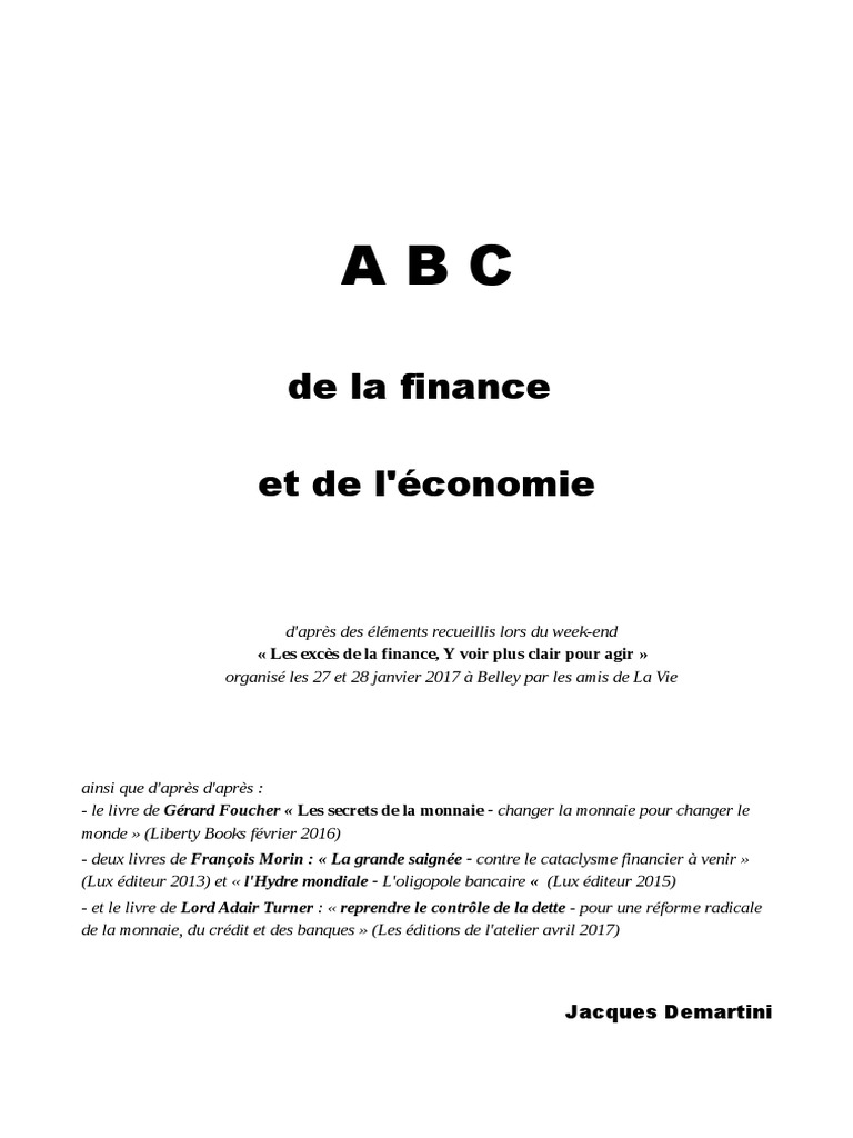 ABC de La Finance 1 | PDF