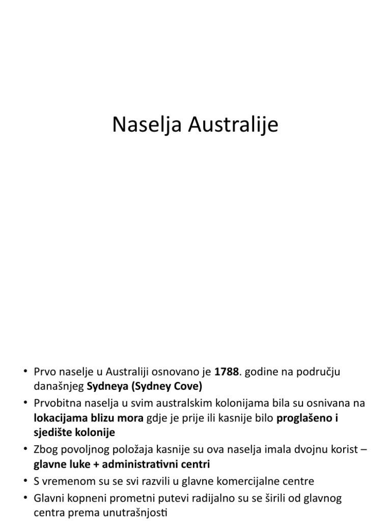 Naselja Australije | PDF