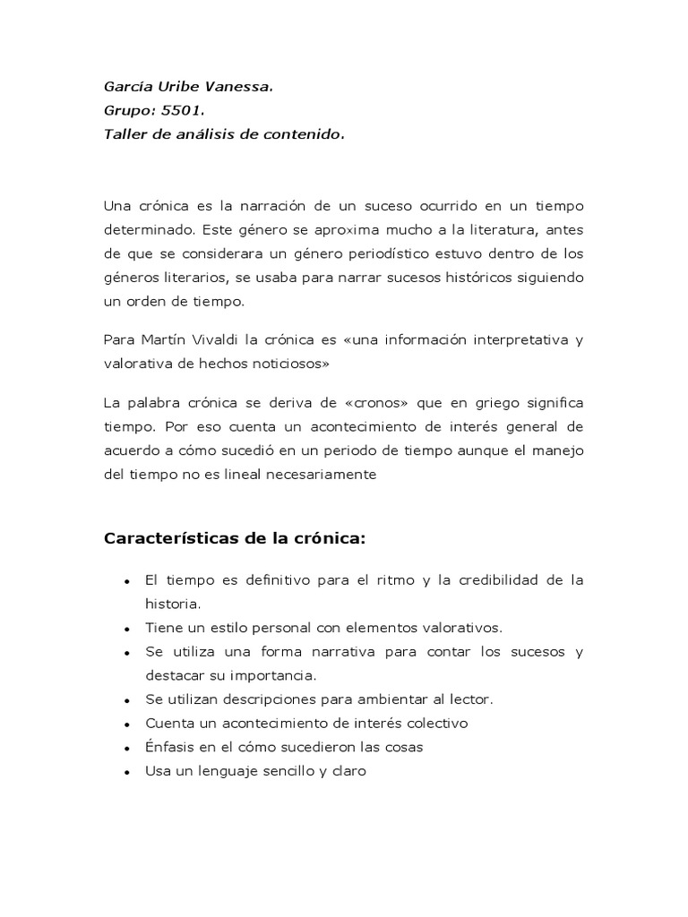 Características Del Reportaje, Editorial, Columna, Crónica y Artículo ...