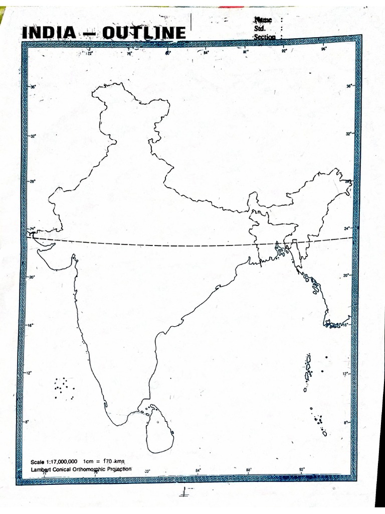 Indian Outline Map | PDF