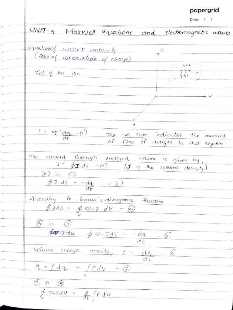 Maxwells Equations (Rupali Maam) | PDF