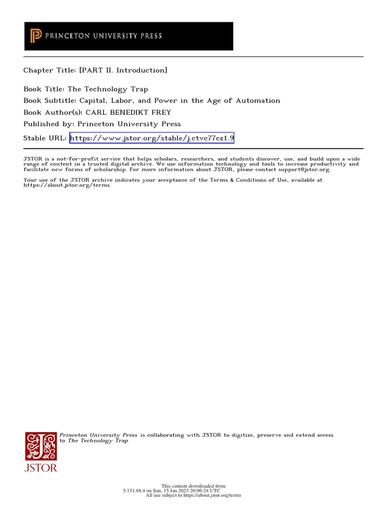 The Technology Trap | PDF | Economic Growth | Industrial Revolution