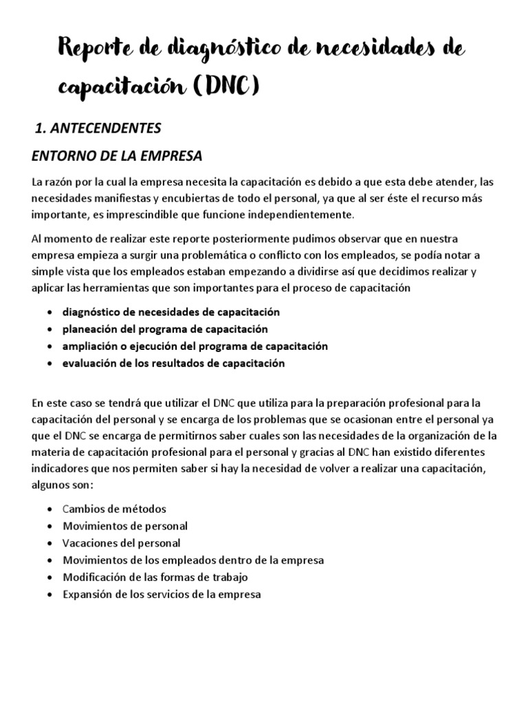 Reporte DNC | PDF