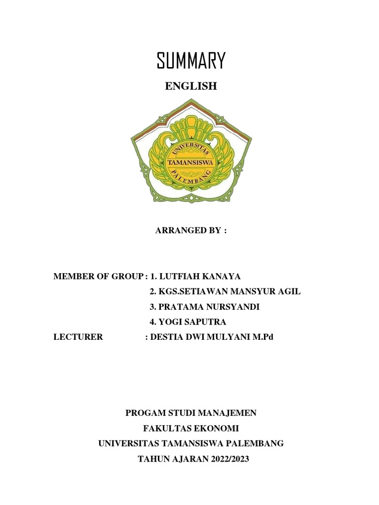 Summary Eng Indo | PDF | English Language | Cognitive Science