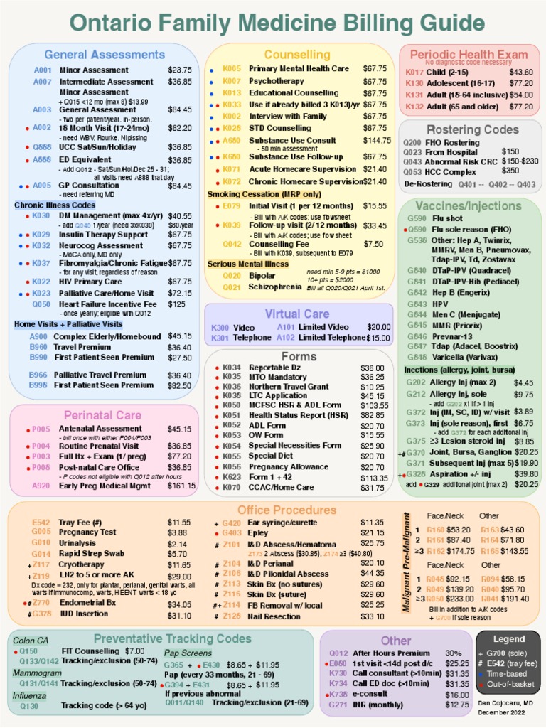 NEW Billing Cheat Sheet 2023 - Final | PDF | Palliative Care | Virus