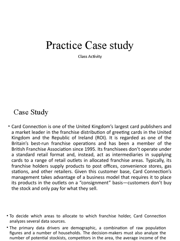 Practice Case Study | PDF