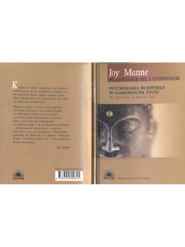 Psychologia Buddyjska W Codziennym Życiu - Joy Manne | PDF