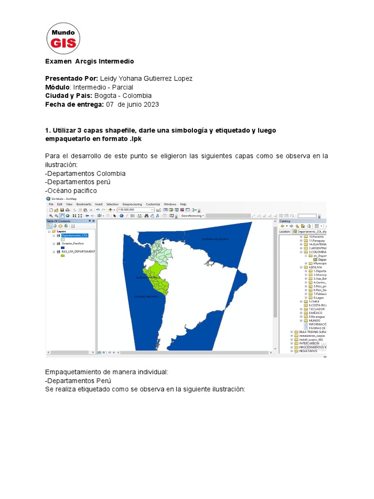 Shapefiles de Departamentos en Colombia y Perú | PDF | Archivo de ...