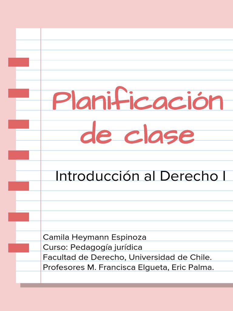 Ejemplo Planificaci n de Clase Camila Heymann | PDF