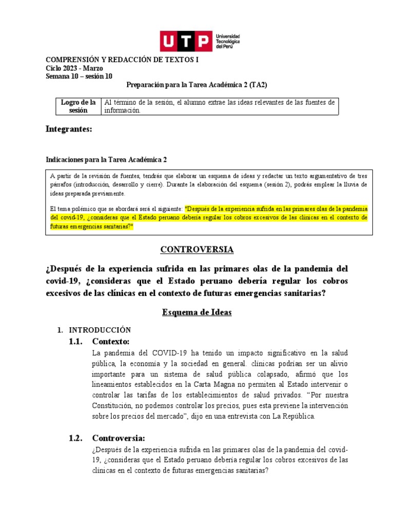 S10 - Esquema TA2 | PDF