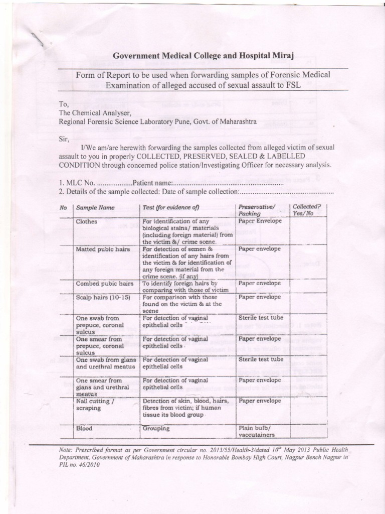 Accused Sample Form | PDF